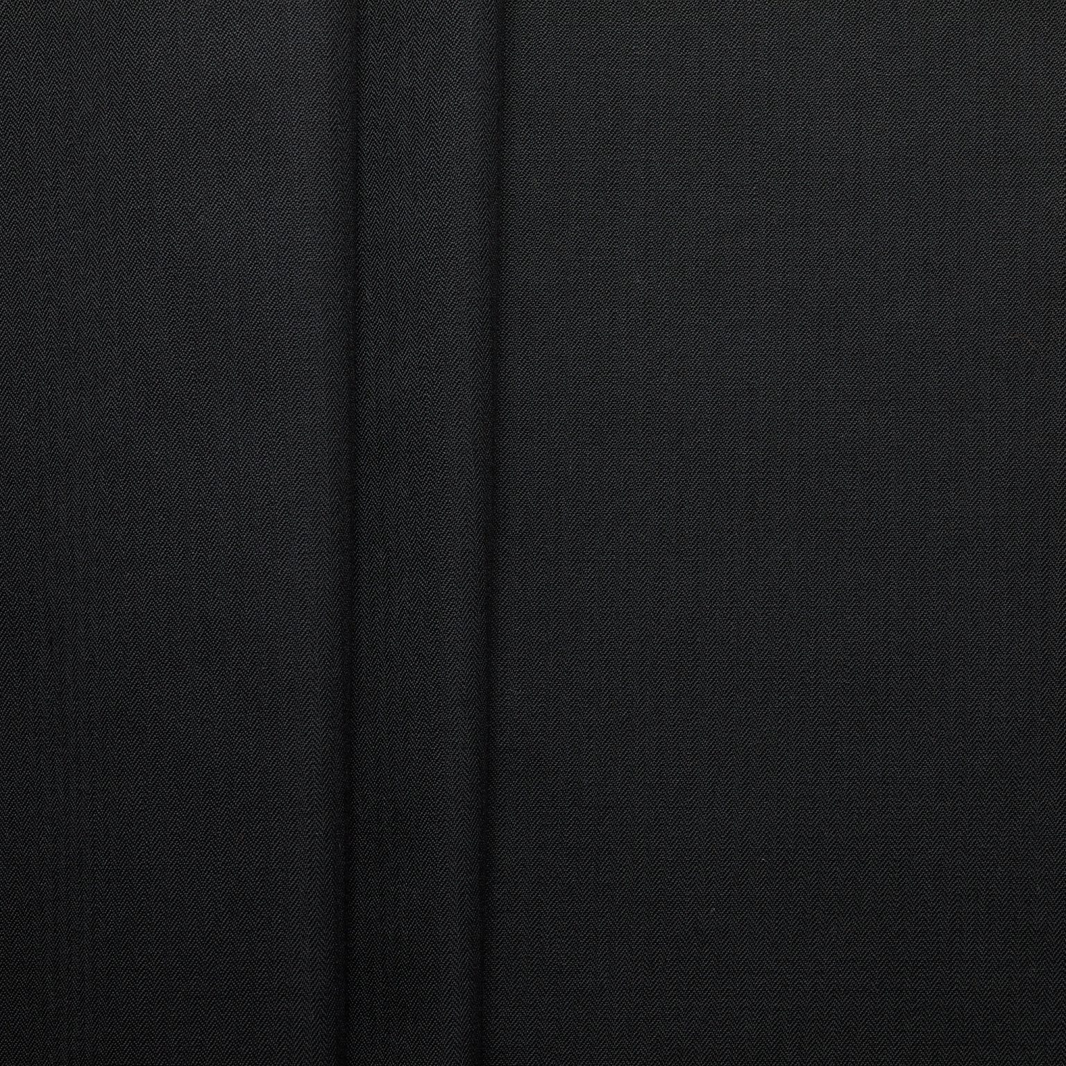 Herringbone Wool Suiting - Black - Circular Sourcing