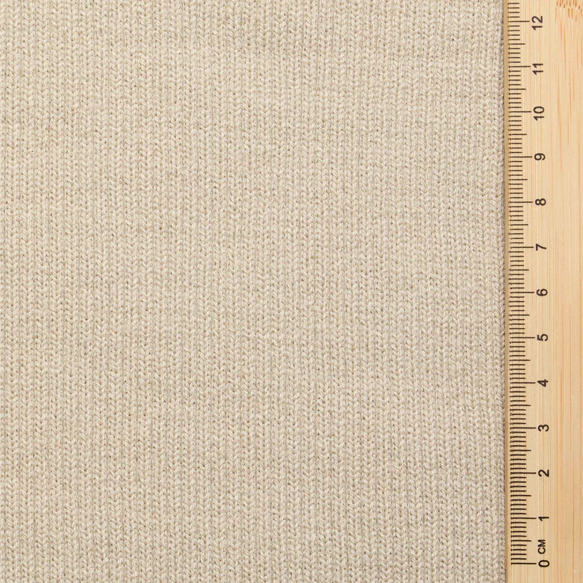 Rib Knit - Beige - Circular Sourcing