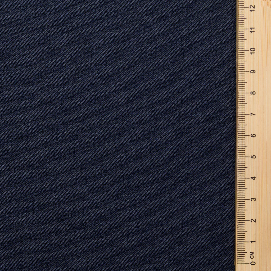 Poly Wool Twill - Navy - Circular Sourcing