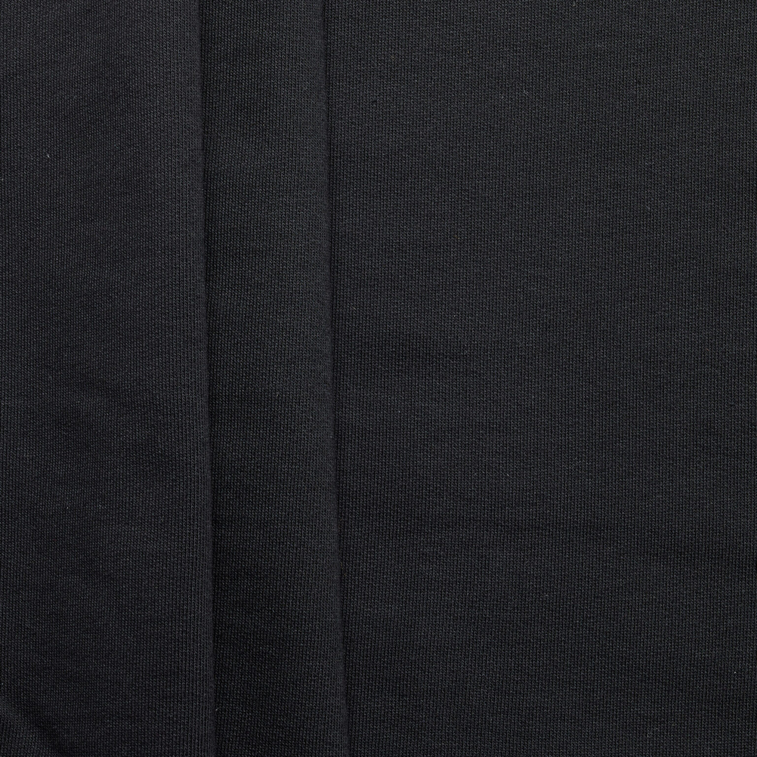 68% Cotton, 32% RWS Wool Unbrushed Terry - Black - Circular Sourcing