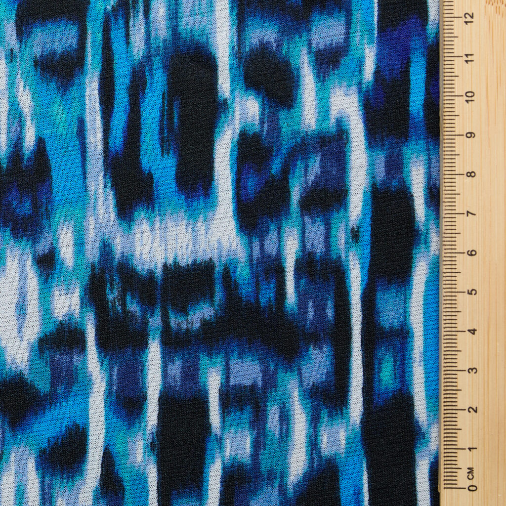 Minow Printed Mesh - Blue - Circular Sourcing