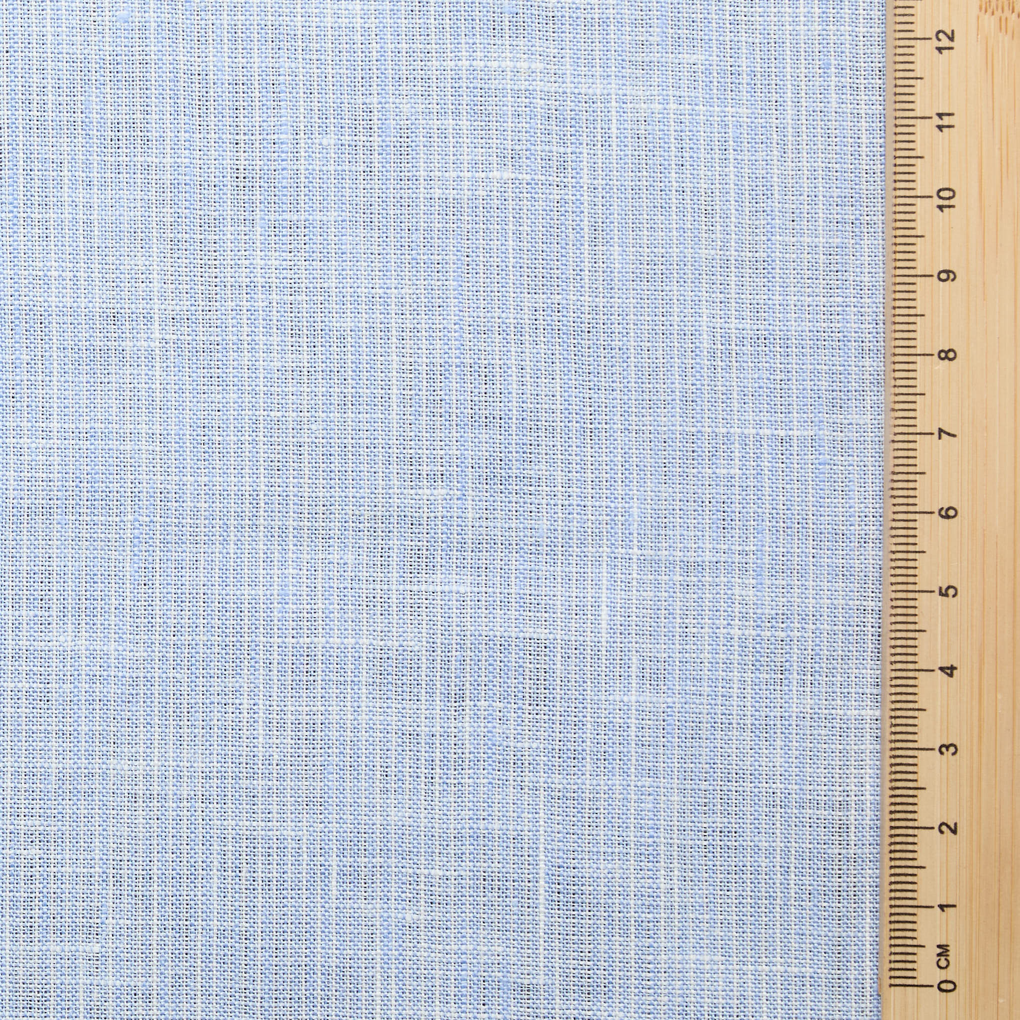 100% Linen Pinstripe - Light Blue - Circular Sourcing