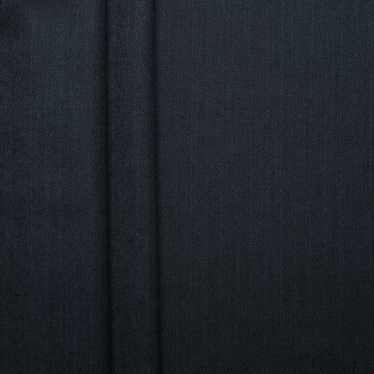 100% Merino Wool Herringbone Suiting - Obsidian Grey - Circular Sourcing